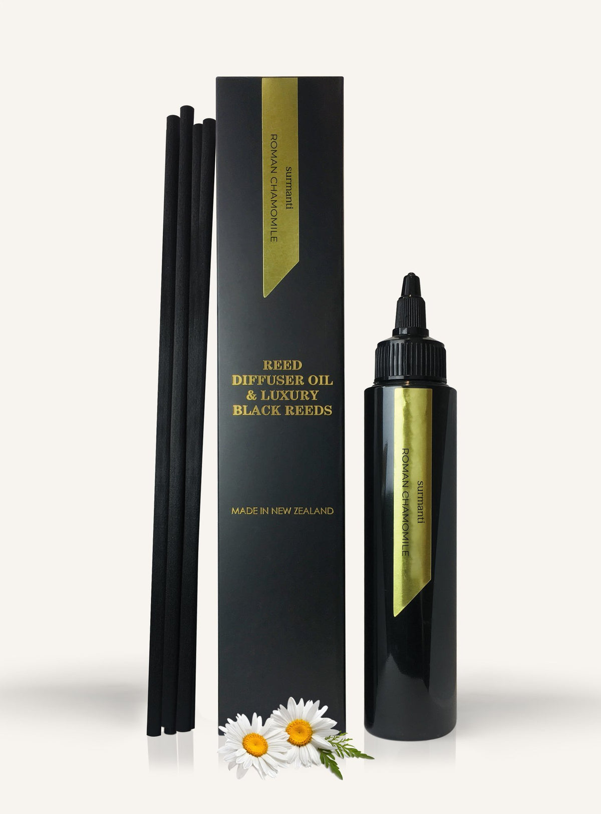 Roman Chamomile Reed Diffuser Oil & Luxury Black Reeds – Harrowset Hall